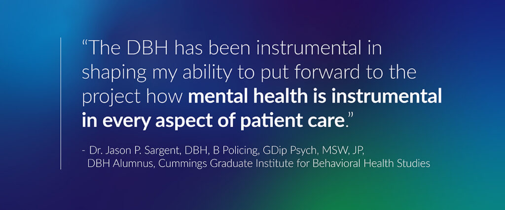 Dr. Jason Sargent Leads Mental Health Component of Australian Federal ...